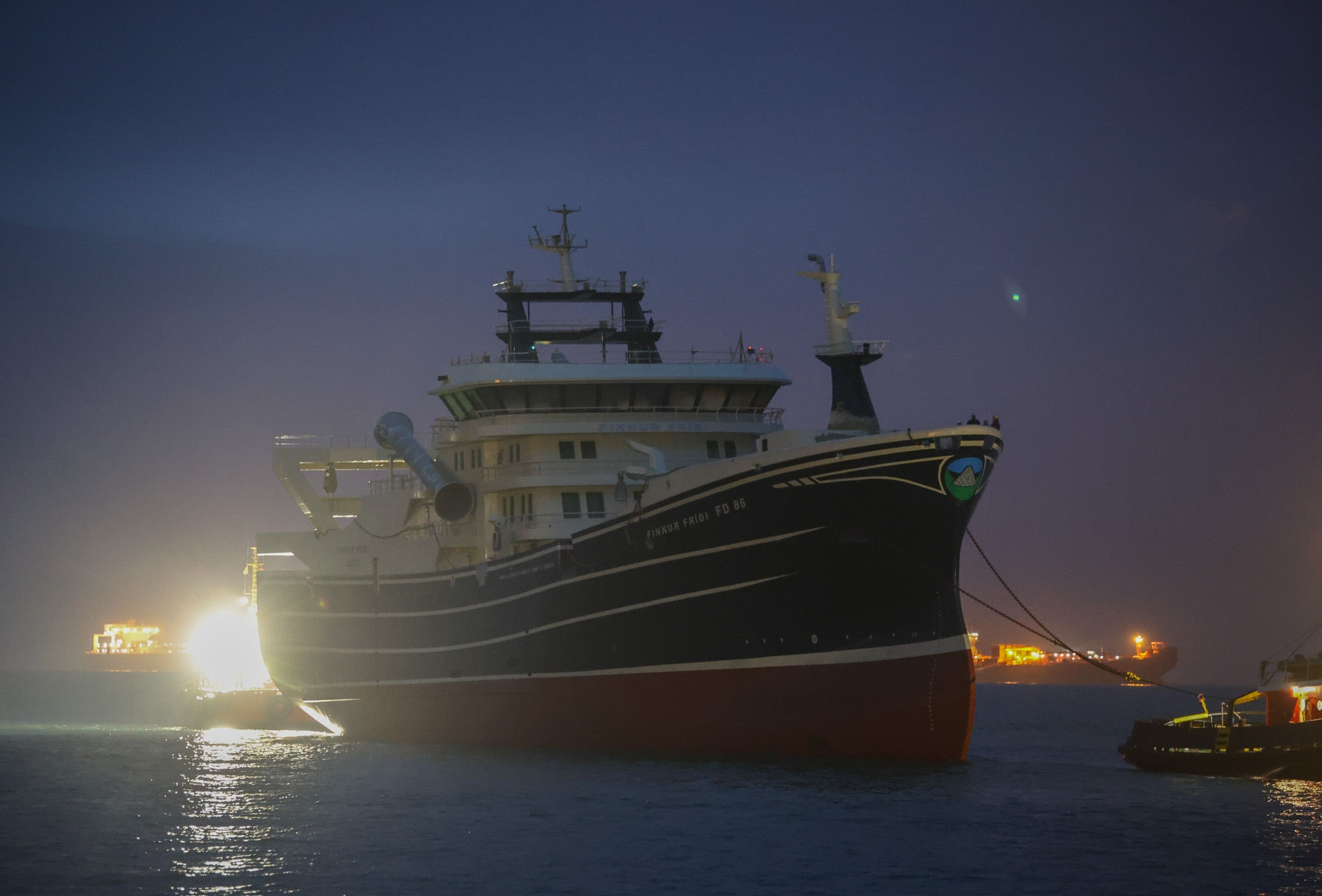 Fiskur.fo | Myndir: Nýbygningurin hjá Varðanum komin til Skagen
