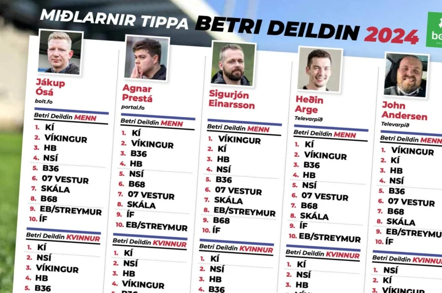 Roysni.fo | Sjey siga KÍ, meðan tríggir tippa Víking
